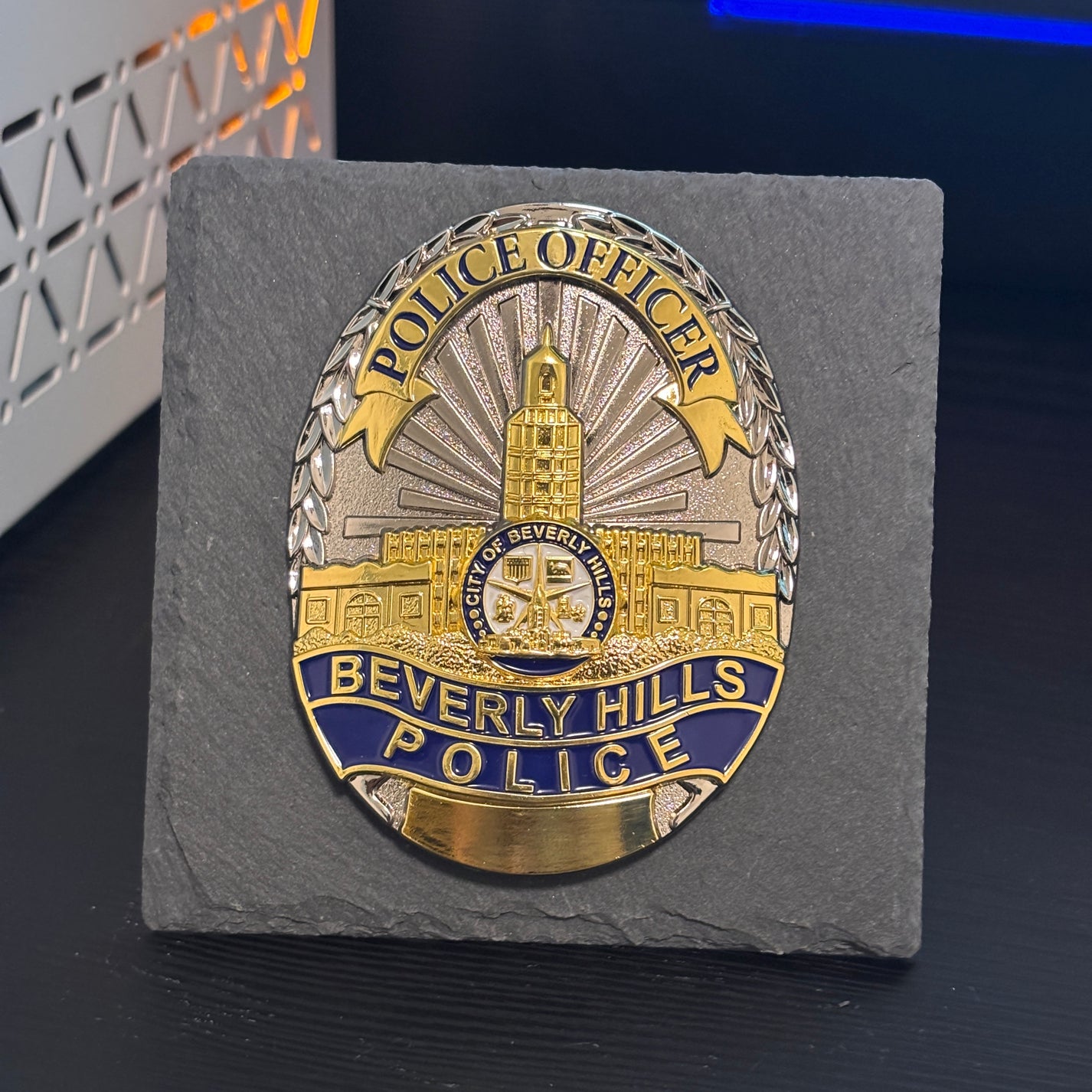 Beverly hills police badge Desk Decor,Law Enforcement Award & Recognit ...
