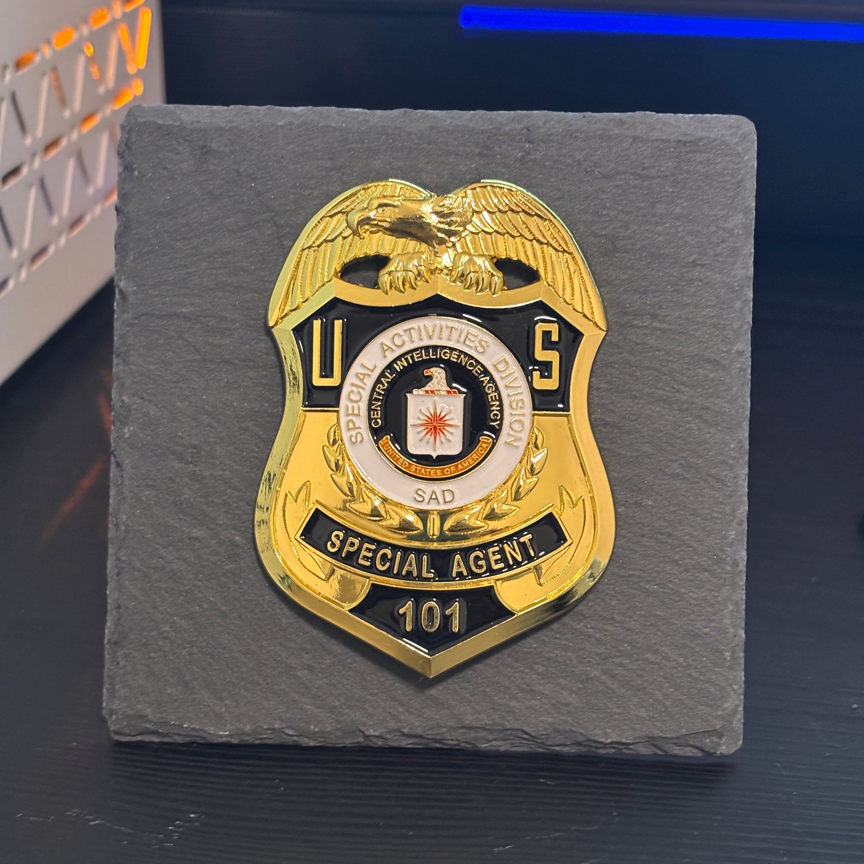 Special agent 101 badge Desk Decor,Law Enforcement Award & Recognition ...