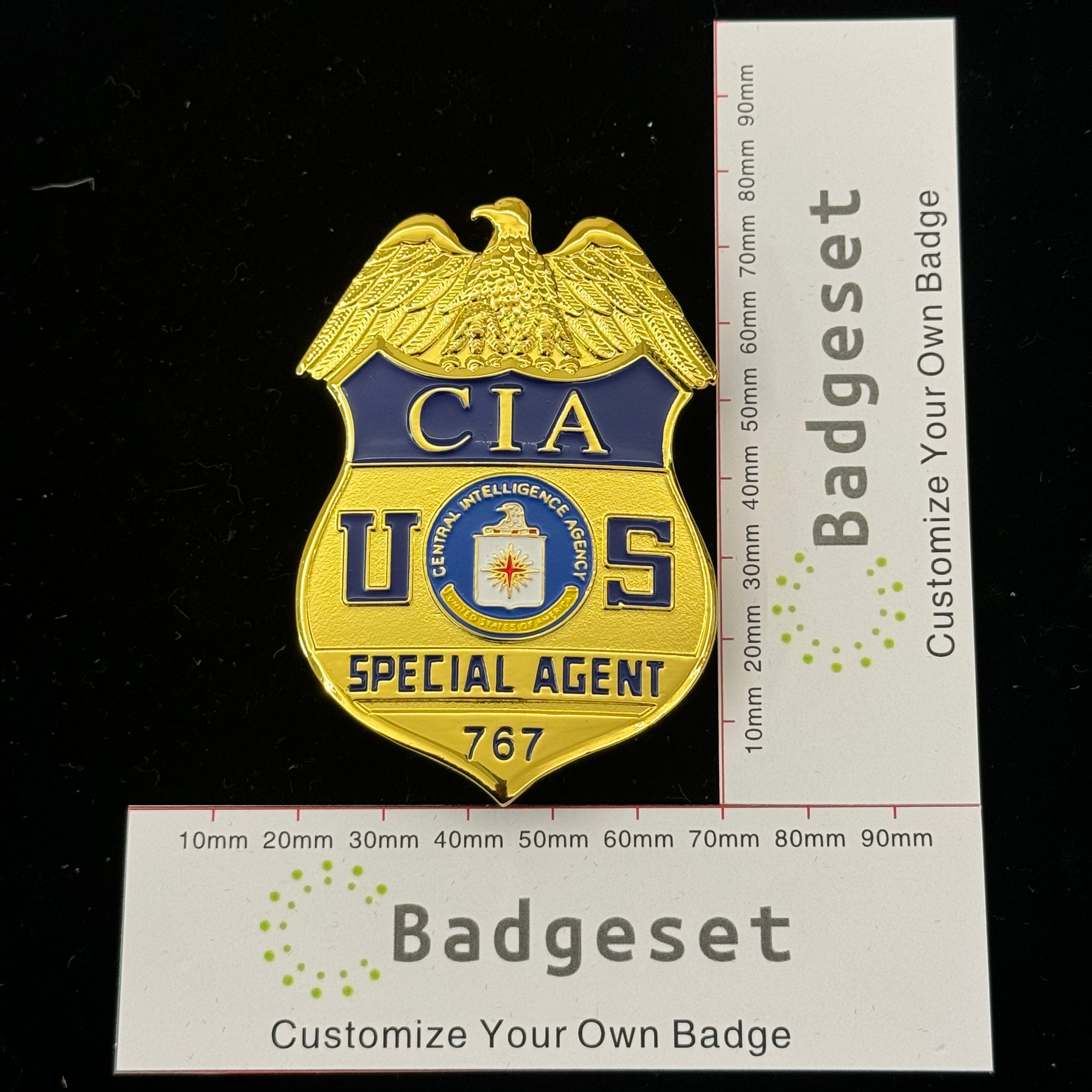 US Cinematic CIA Badge: Special Agent Prop 767 – Badgesets