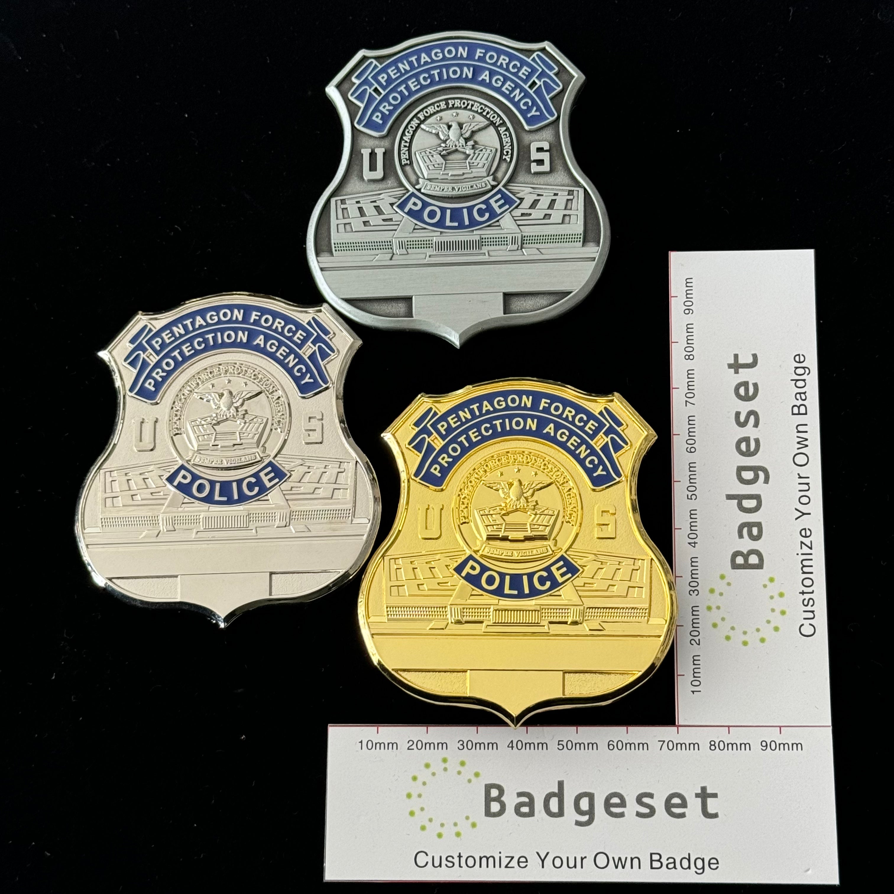 U.S.Pentagon Force Protection Agency Police Replica Movie Props Badge ...
