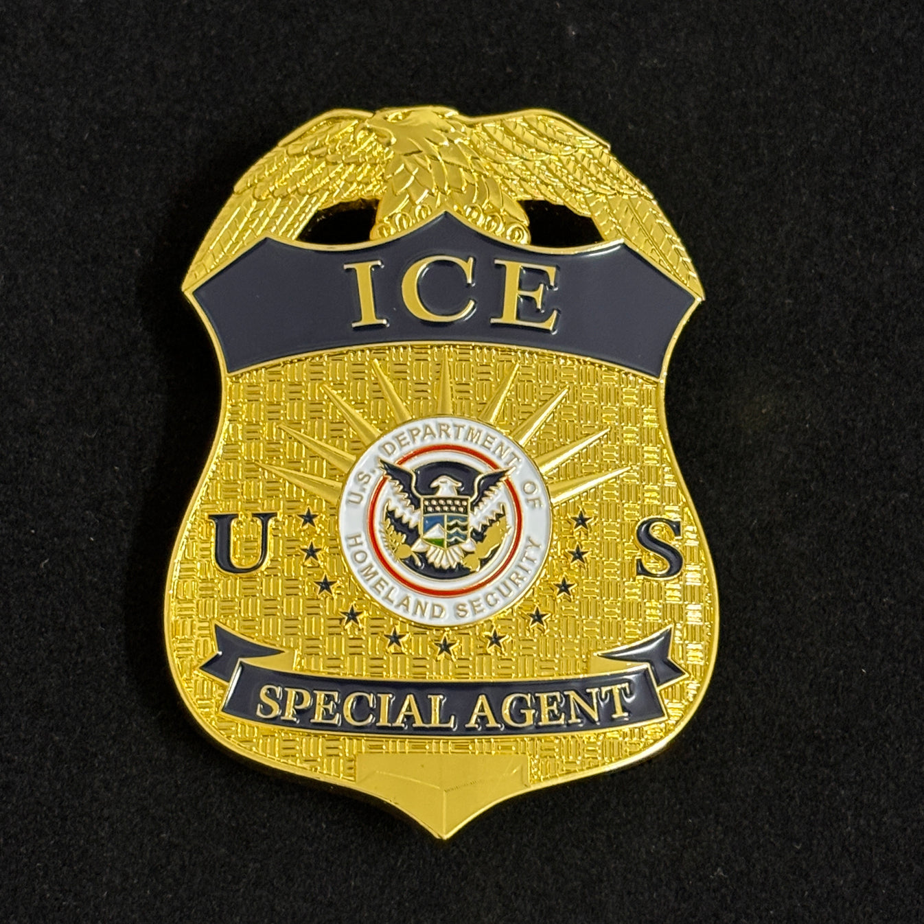U.S Ice Special Agent BADGE Replica Movie Props Customize Number ...